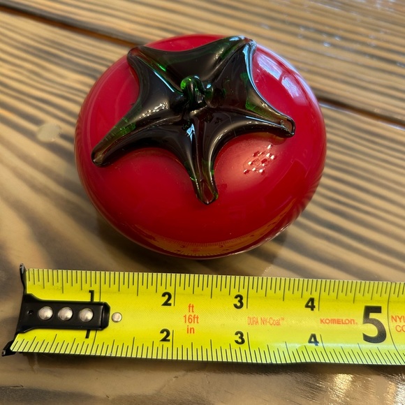 hand blown glass | Kitchen | Vintage Hand Blown Glass Tomato Style ...